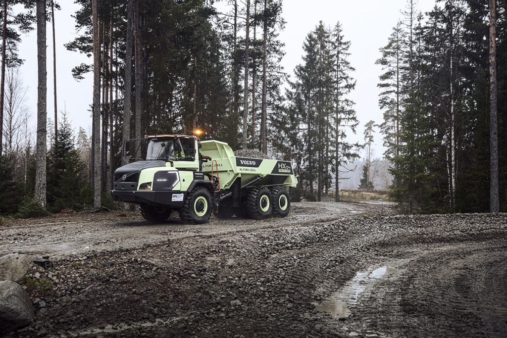 Volvo tests prototype hydrogen articulated hauler | Project Plant