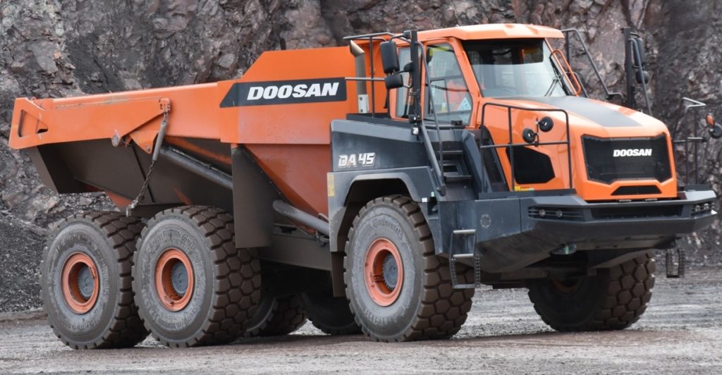 Milestone Doosan ADT rolls off the production line | Project Plant