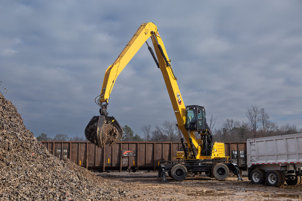 Cat launches new material handler with 'advanced' electro hydraulic ...