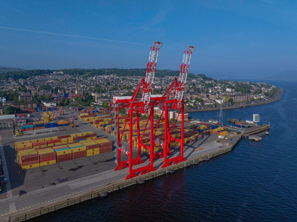 Port of Greenock officially unveils new £25m cranes | Project Plant